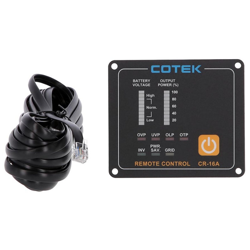 Cotek Inverter Remote Control - 25' Cable ON/OFF Switch – TD SOLAR SHOP